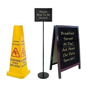 Restaurant Signs and Easels | Chefs' Toys