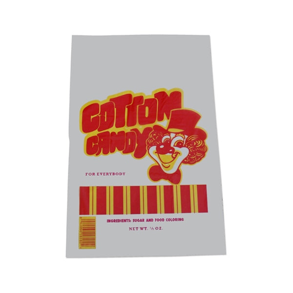 Winco 83001 Benchmark Cotton Candy Bags, Pack of 100 – Chefs' Toys