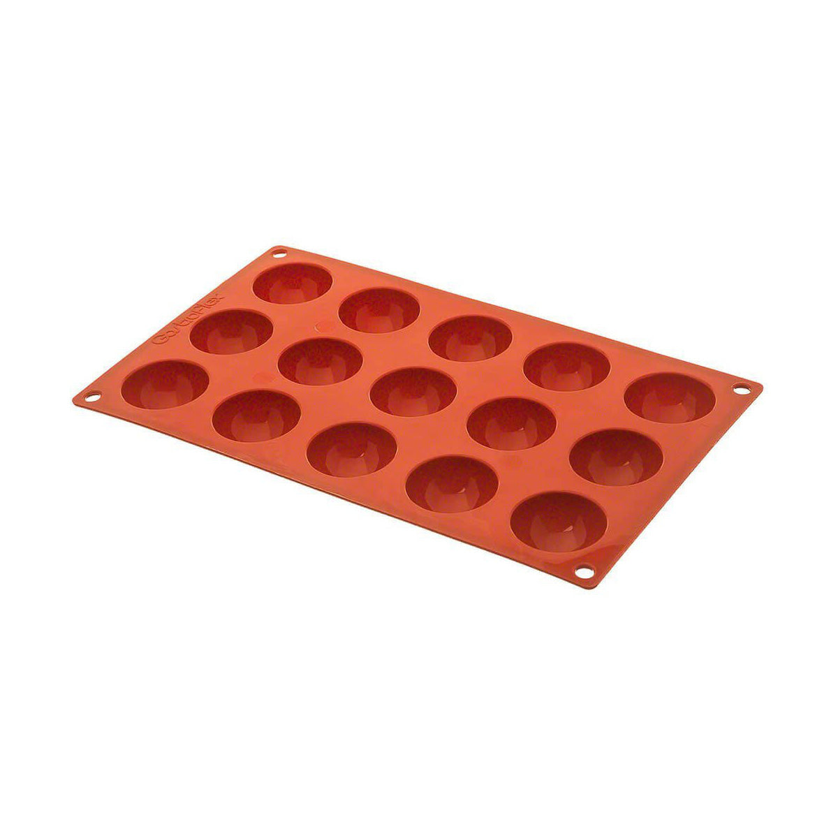 Matfer 257901 Gastroflex Mini Half Sphere Mold, Sheet of 15, 1-3/4 ...