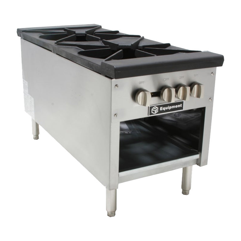 GSW AESP2-3R24NG Double Stock Pot Range, 3 Burners, Natural Gas, 18 ...