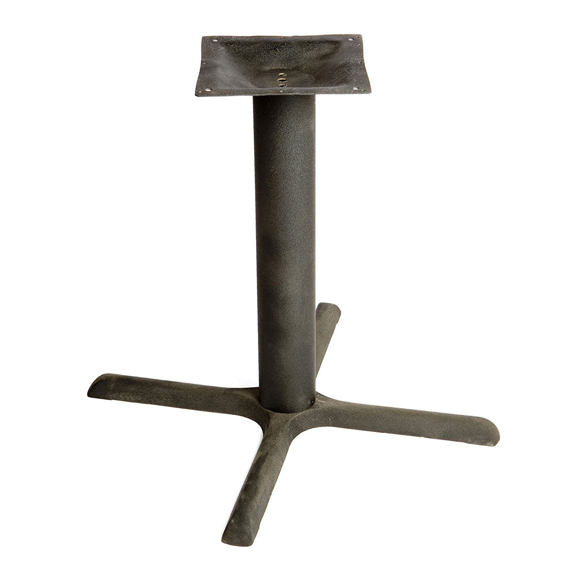 Oak Street B30-STD Black Stamped Steel Cross Table Base, 30" x 30" x 2 ...