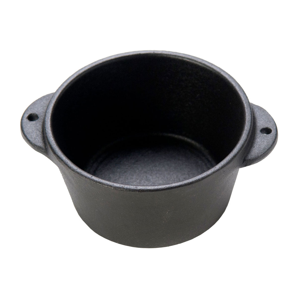 Arcata 080580 Cast Iron Round Souffle Pot, Black, 5.75 oz. – Chefs' Toys
