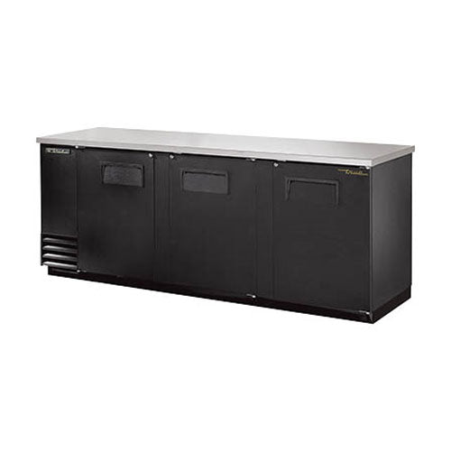 True TBB-4-HC Back Bar Cooler, 3 Door, Black, 90-3/8" – Chefs' Toys