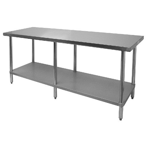 GSW Premium Work Table, 96"W x 30"D x 35"H, 1 – Chefs' Toys