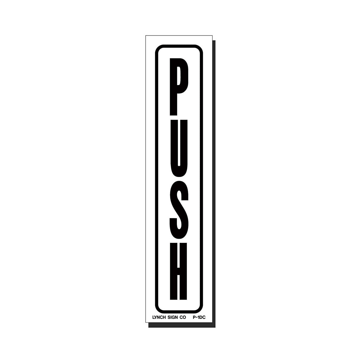 "Push" Decal, 1" x 7" – Chefs' Toys