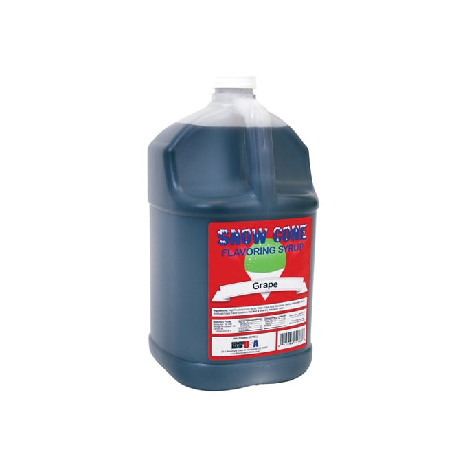 Winco 72003 Benchmark Snow Cone Syrup, Grape, 1 gal. – Chefs' Toys