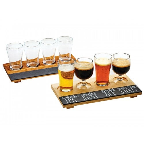 Cal-Mil 2063 Madera Write-On Beer Tasting Board, Natural Wood, 12" x 6 ...