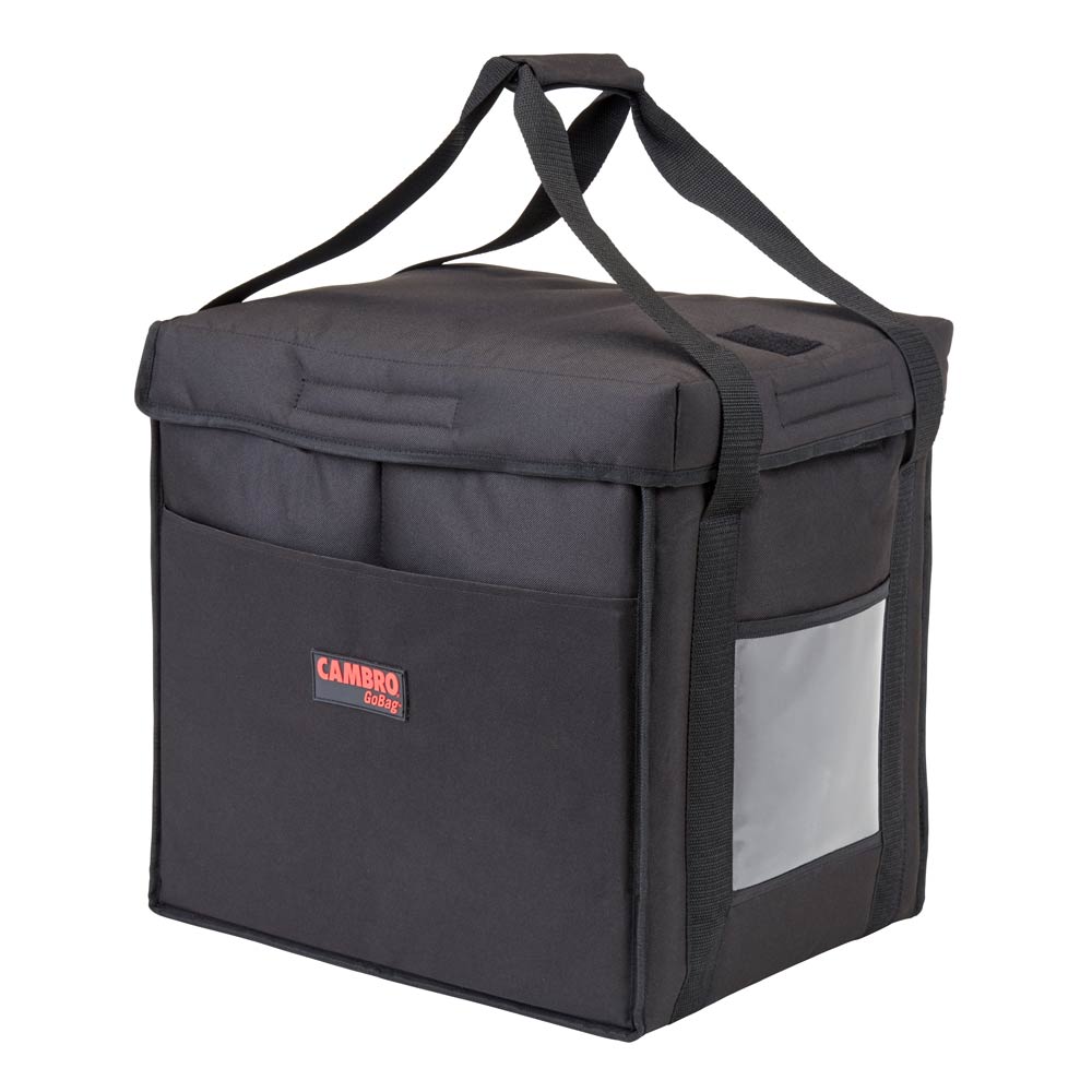 Cambro GBD121515110 GoBag Delivery Bag, Medium, Black, 12" x 15 ...