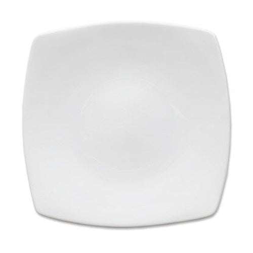 Venu 021851 Bone China Square Plate, 10" x 10", Case of 24 – Chefs' Toys