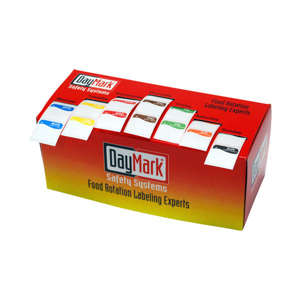 DayMark 111181 DissolveMark Square Sticker Dot Box w/ Roll Dispenser ...