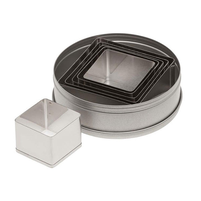 Ateco 5253 6-Piece Plain Square Cutter Set – Chefs' Toys