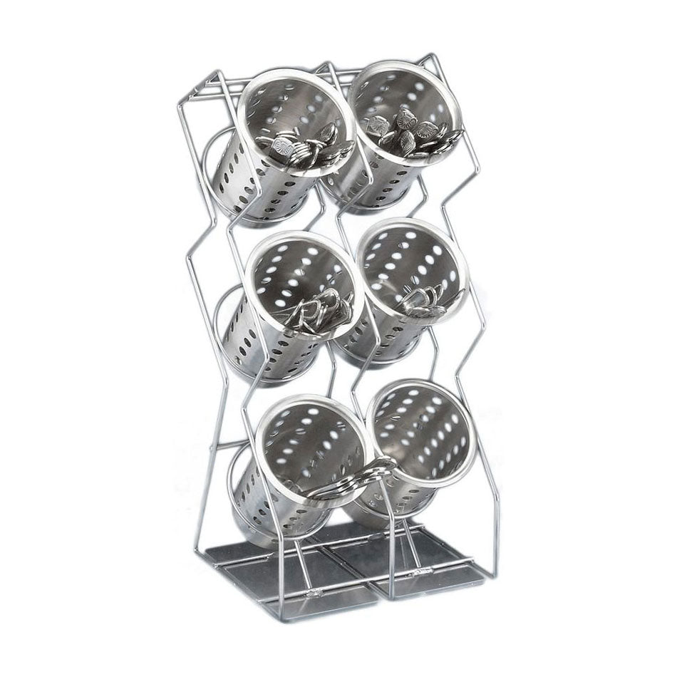 Cal-Mil 1025-6-39 Space Saver Silverware / Flatware / Condiment Displa ...