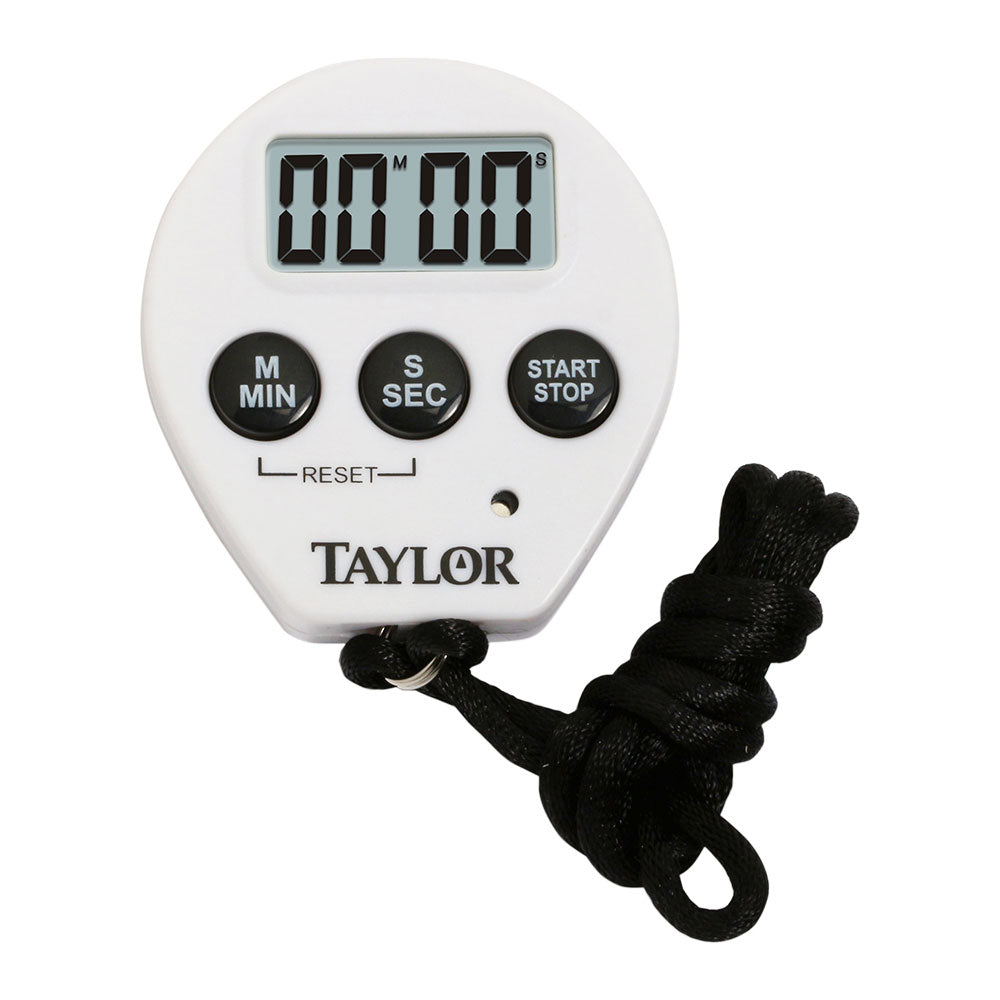 Taylor 5816N Chef's Timer & Stopwatch, White, 3/8" LCD display – Chefs ...