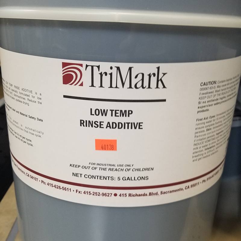 Low Temperature Rinse Additive, 5 gal. – Chefs' Toys